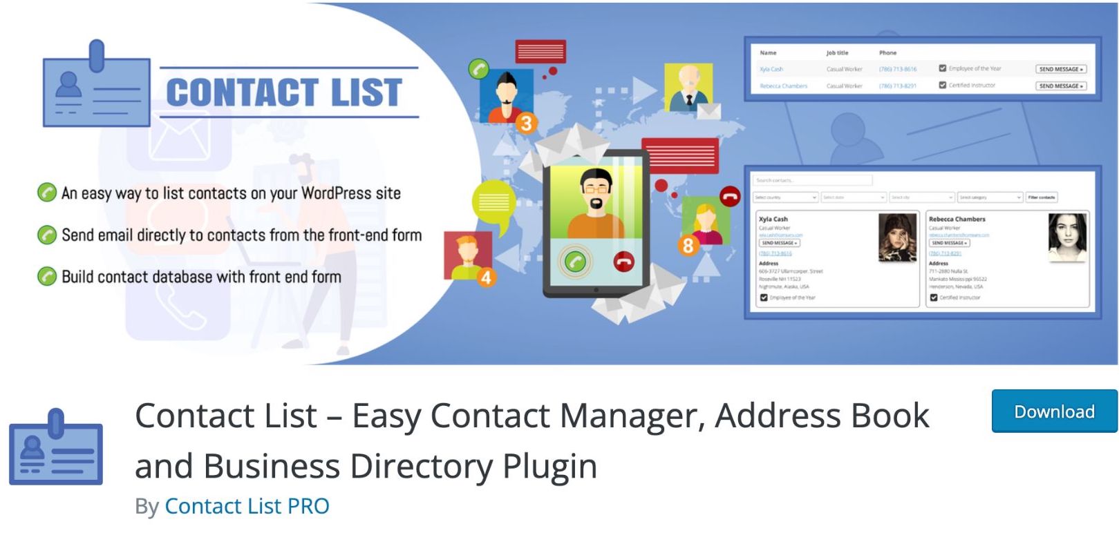 Best WordPress Directory Plugins for 2024 - Contact List PRO
